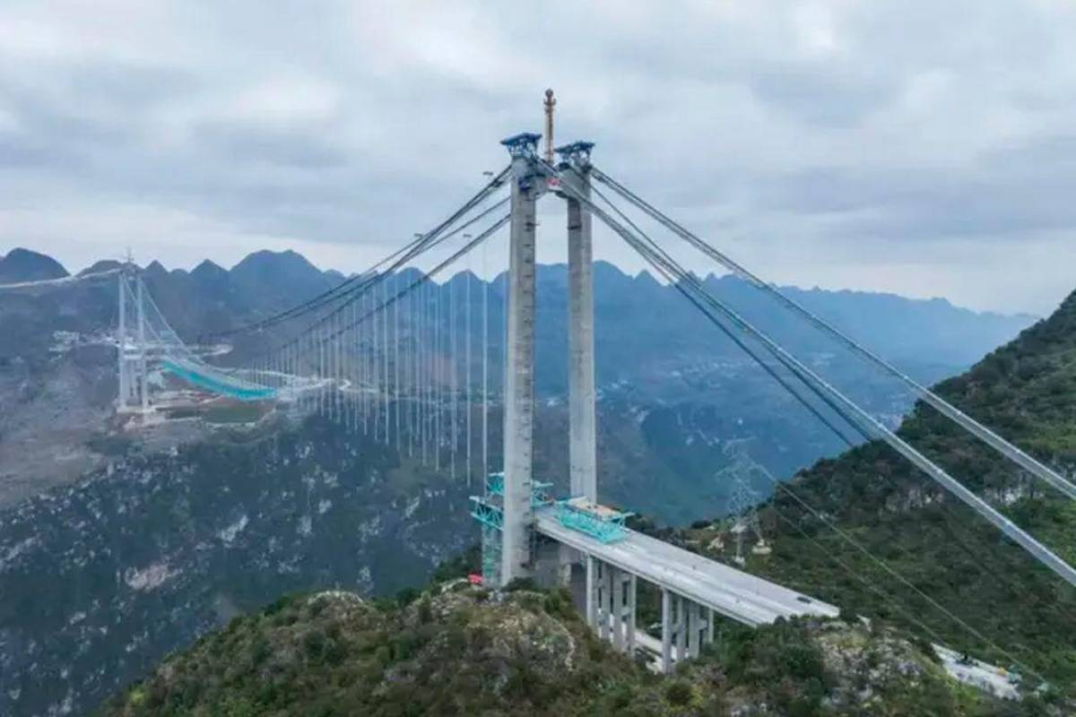 World’s highest bridge opens in China, standing 625 metres above river