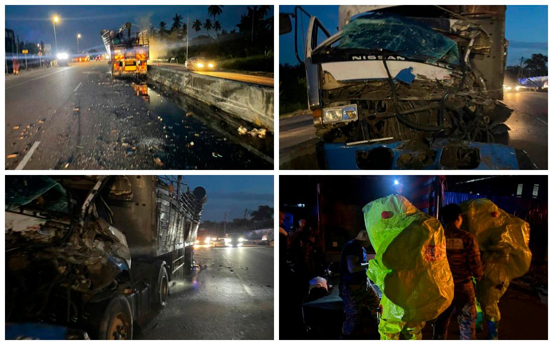 Lorry crash causes chemical spill in Sabak Bernam, Selangor | The Sun ...