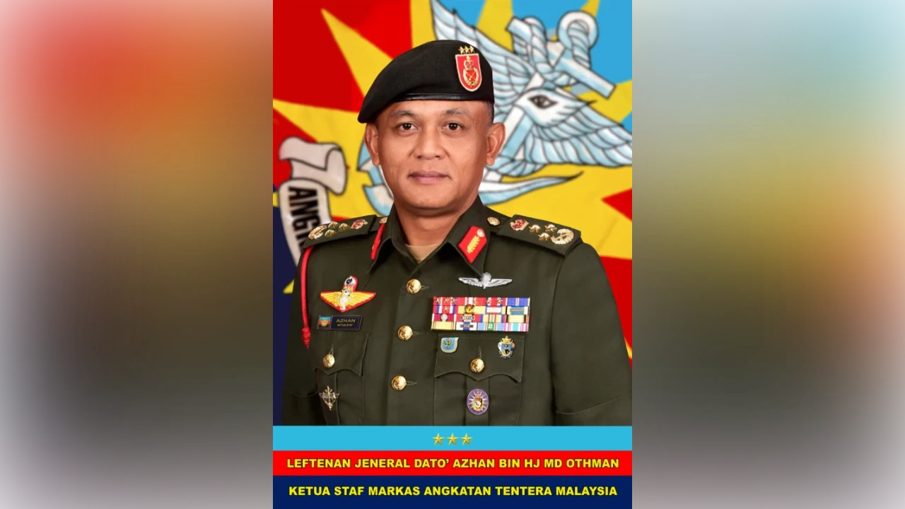Lt-Gen Azhan Md Othman named Malaysia's 31st Army Chief